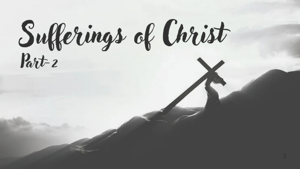 Sufferings of Christ Archives - Borivali Assembly